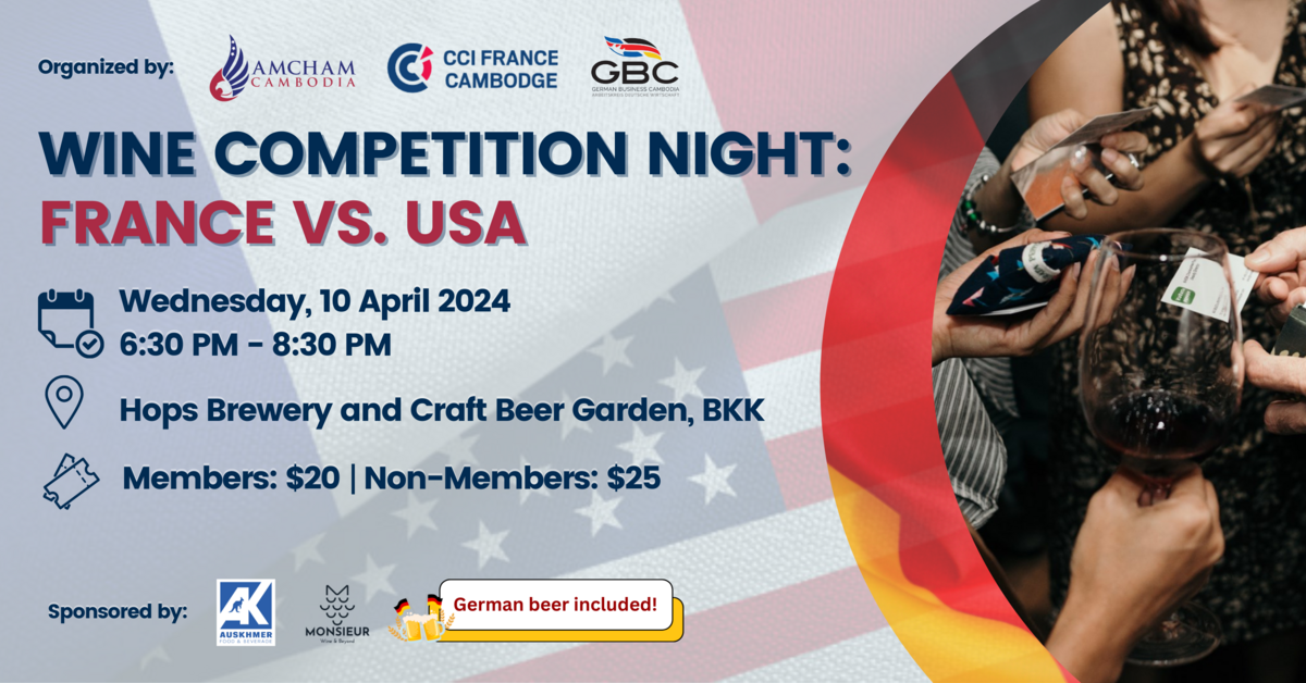 Wine competition CCIFC x AmCham | CCI France Cambodge